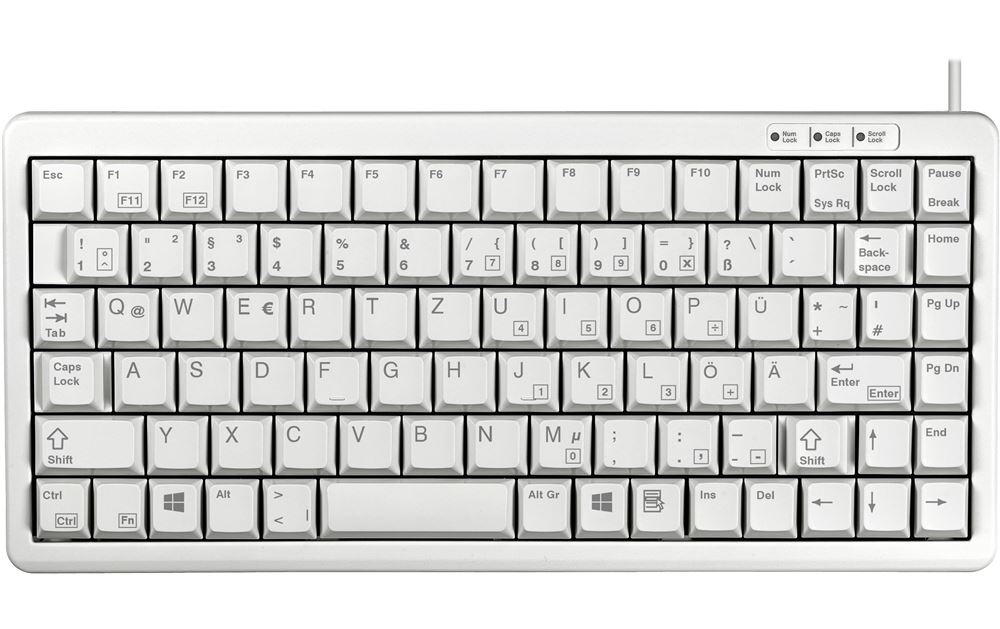 CHERRY Compact-Keyboard G84-4100 - Clavier - USB - Suisse - Clavier ...