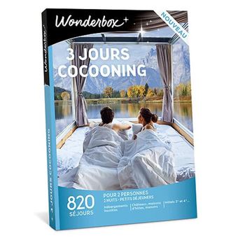 Coffret cadeau Wonderbox 3 jours cocooning - Coffret cadeau - Achat & prix | fnac