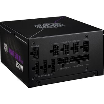 Alimentation PC modulaire Cooler Master MWE V3 750W 80 PLUS Gold noir ...