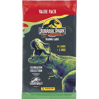 Carte à Collectionner Panini Jurassic Movie 3 Tc Fat Pack - Carte à 