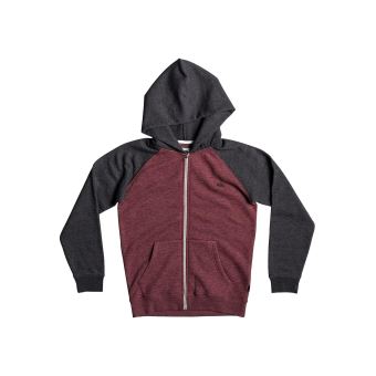Sweat à capuche zippé Garçon Quiksilver Everyday Rouge foncé Taille 10 ...