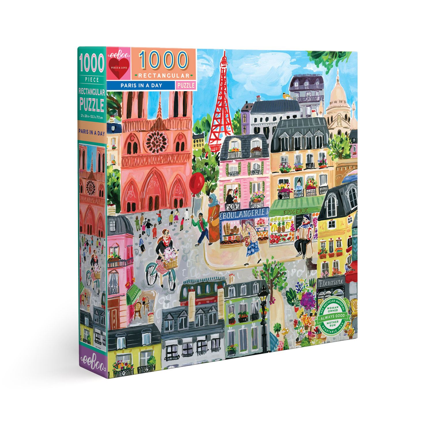 Puzzle Eeboo Paris in a day 1000 pièces - Puzzle - Achat & prix | fnac