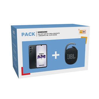 Samsung Galaxy A34 6,6" 5G Nano SIM 128Gb Zwart Smartphone + JBL Clip 4 ...