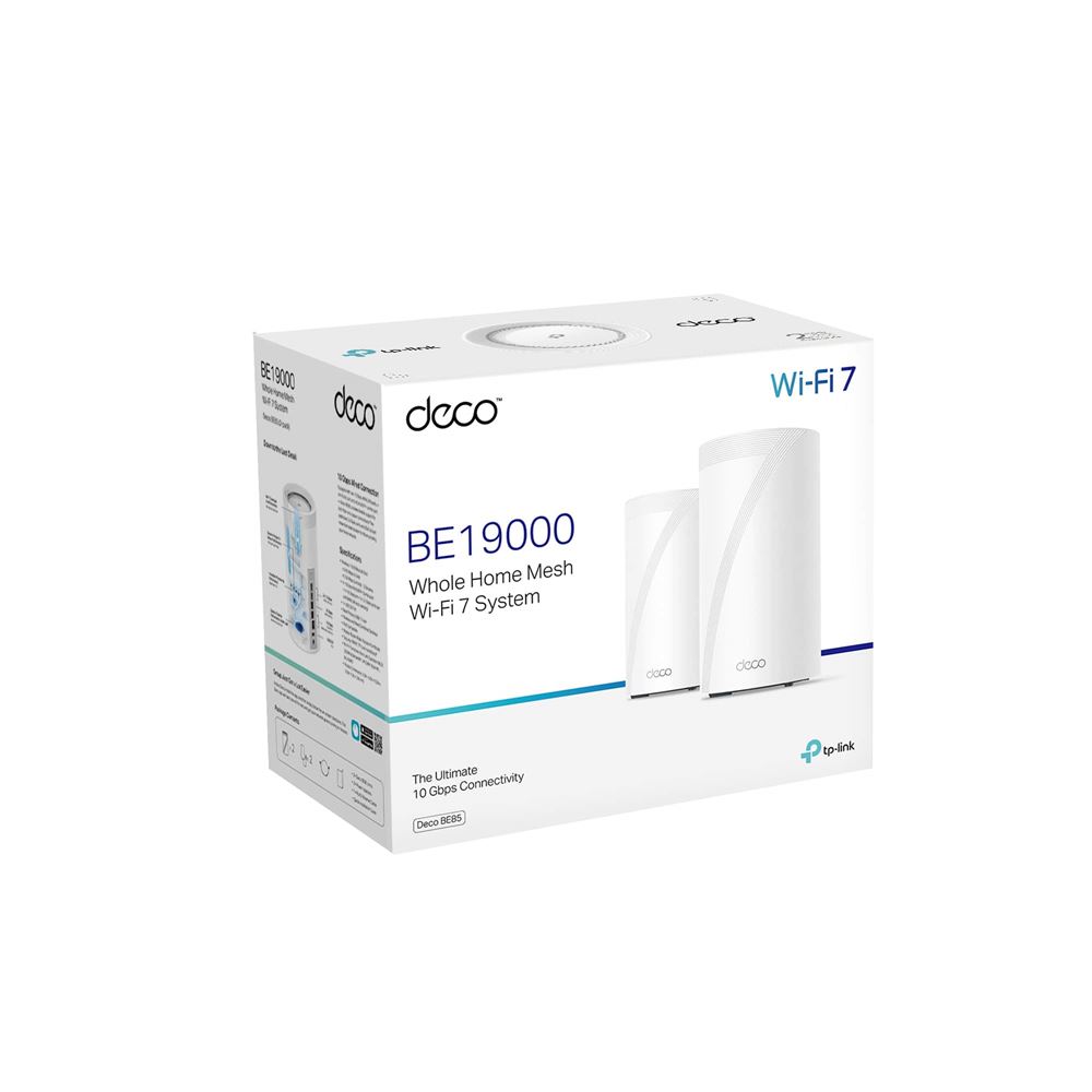 Pack 2 systèmes WiFi 7 Mesh tri-bande 19 Gigabit TP-LINK Deco BE85 ...
