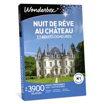 Coffret cadeau Wonderbox Nuit de rêve au château et belles demeures Edition 2025 - Coffret ...