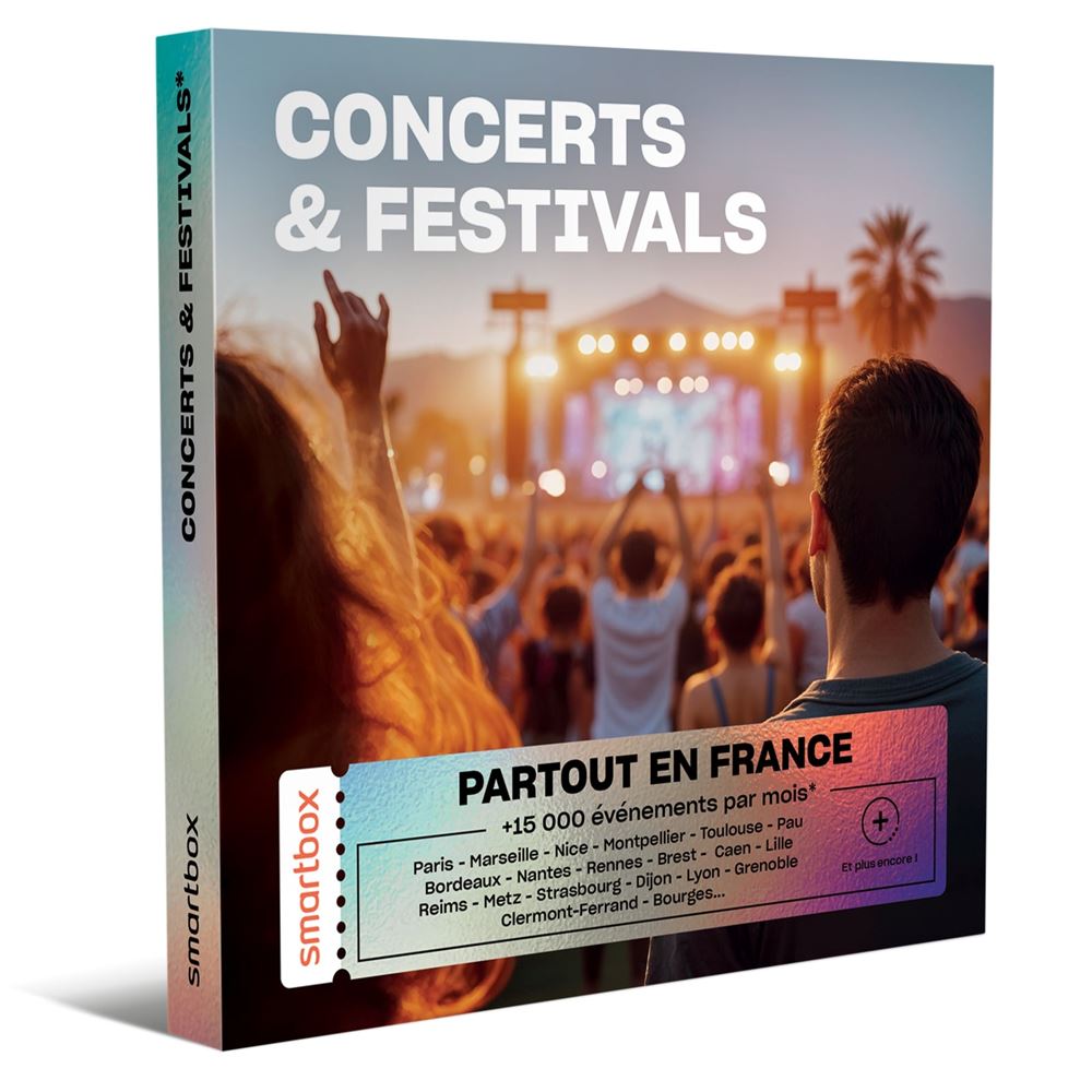 Coffret cadeau Smartbox Concerts & Festivals* - Coffret cadeau - Achat ...