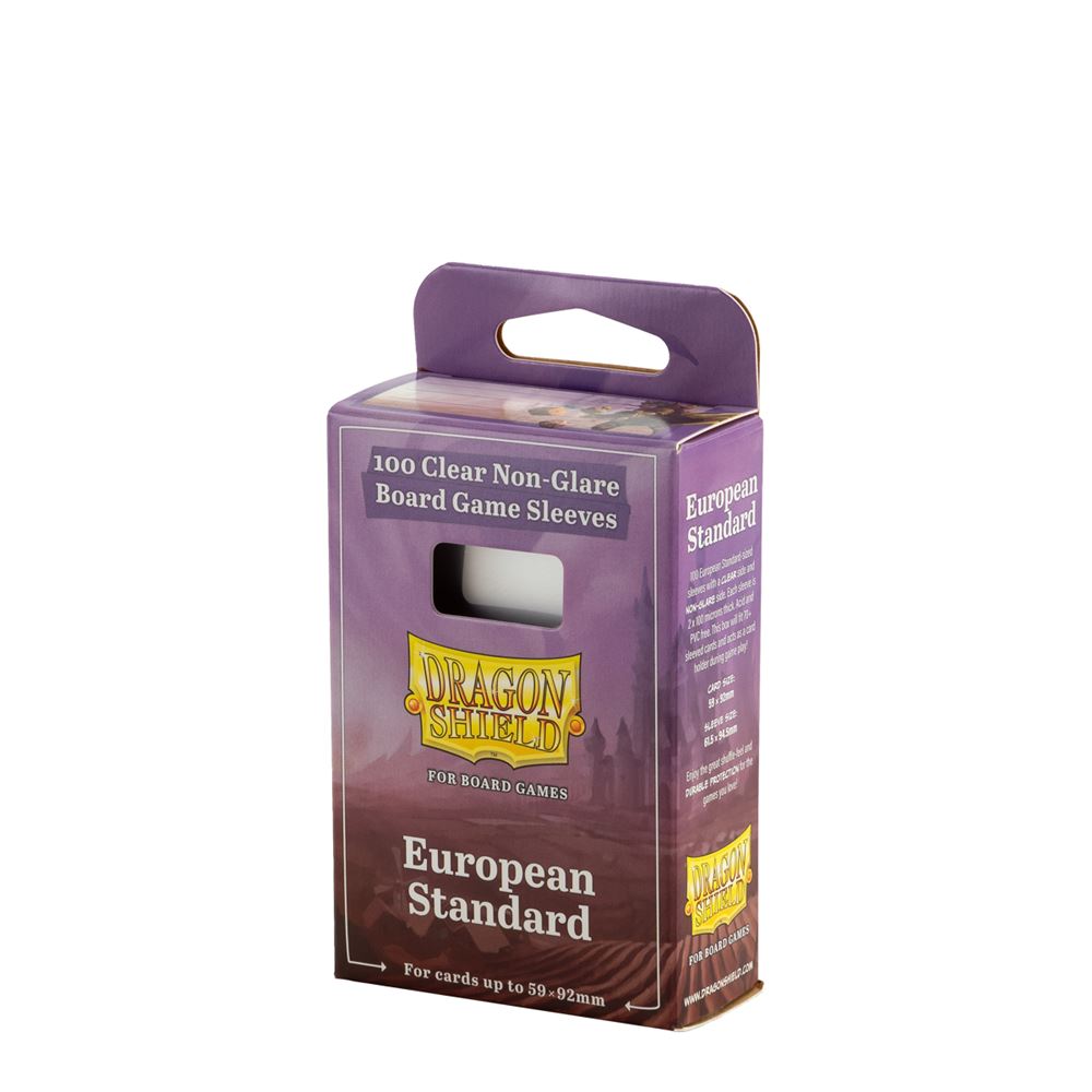 Pack 100 protège-cartes Board Game Sleeves Dragon Shield European ...