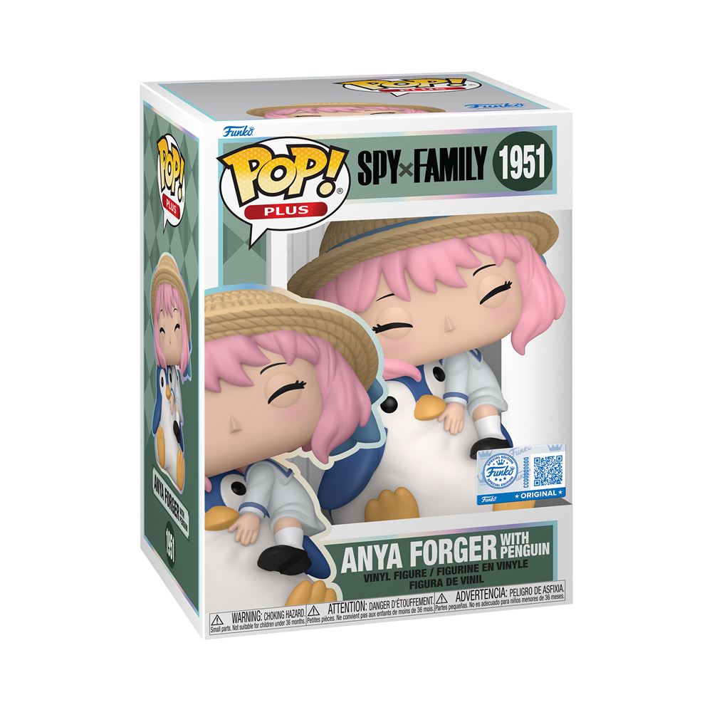 Figurine Funko Pop Plus Spy x Family Anya Forger with penguin ...