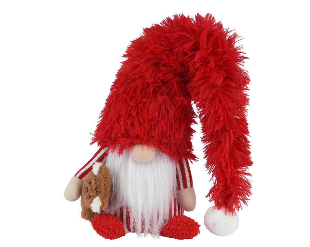 Statue Kaemingk Gnome en polyester debout grand avec bonnet de nuit ...