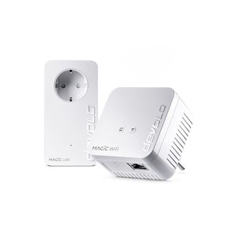 Kit de démarrage 2 adaptateurs CPL Devolo Magic 1 WiFi mini Blanc - CPL ...