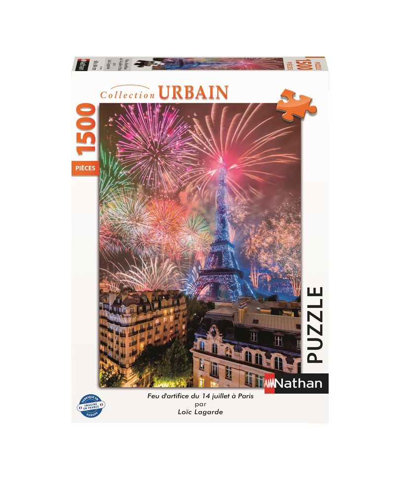 Puzzle Nathan Feu d'artifice du 14 juillet à Paris 1500 pièces - Puzzle - Achat & prix | fnac