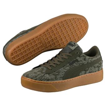 Chaussures Femme Puma Vikky Platform Vert kaki Taille 37 - Chaussures ...