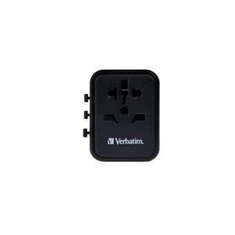 Adaptateur de voyage universel Verbatim UTA-01 avec 2 x ports USB-A ...