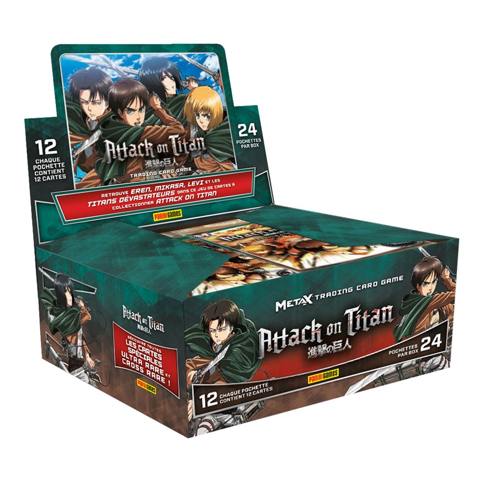 Cartes à collectionner Panini Attaque des Titans Pochettes en boîte de ...
