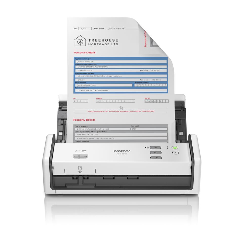 Brother ADS-1300 - Scanner de documents - CIS Double - Recto-verso - A4 ...