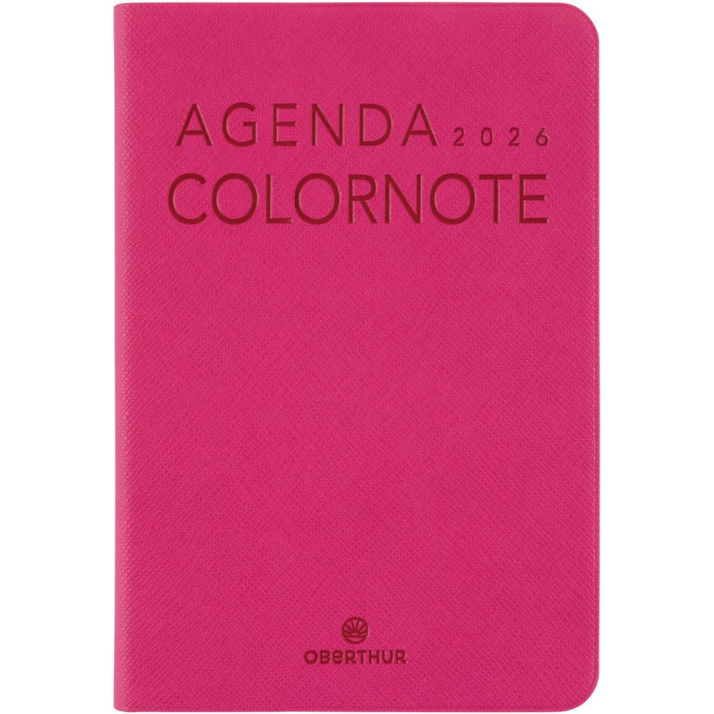 Agenda civil Oberthur collection Colornote 15 Semainier 2025 fuchsia ...