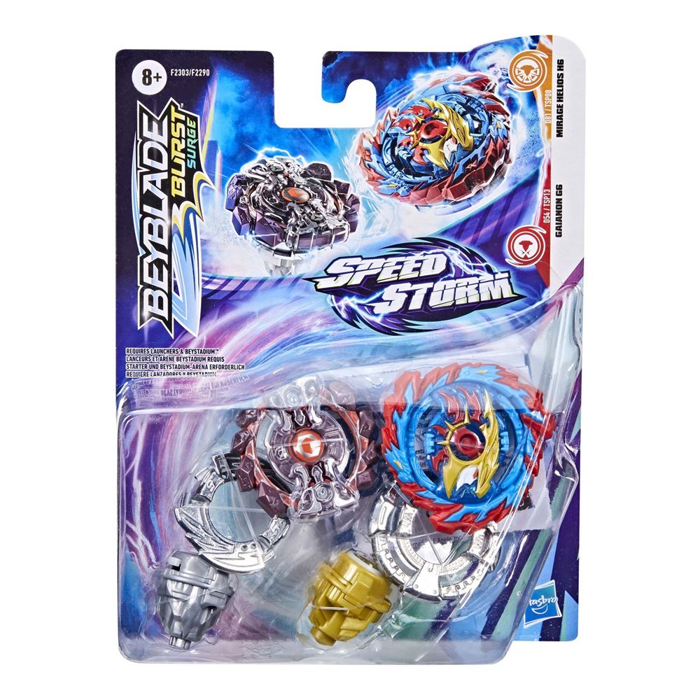 Figurine et réplique Beyblade SPS Mirage Helios H6 and Gaianon G6 ...