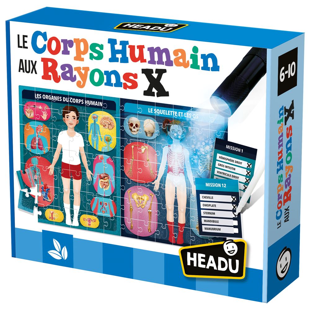 Jeu découverte Headu Le corps humain aux rayons X - Jeu de sciences et ...