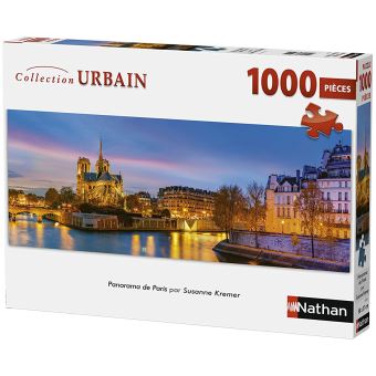 Puzzle 1000 pièces Nathan Panorama de Paris - 1000 pièces - Achat & prix | fnac