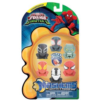 Pack de 6 figurines Mash'ems/Fash'ems Spider-Man - Figurine de ...
