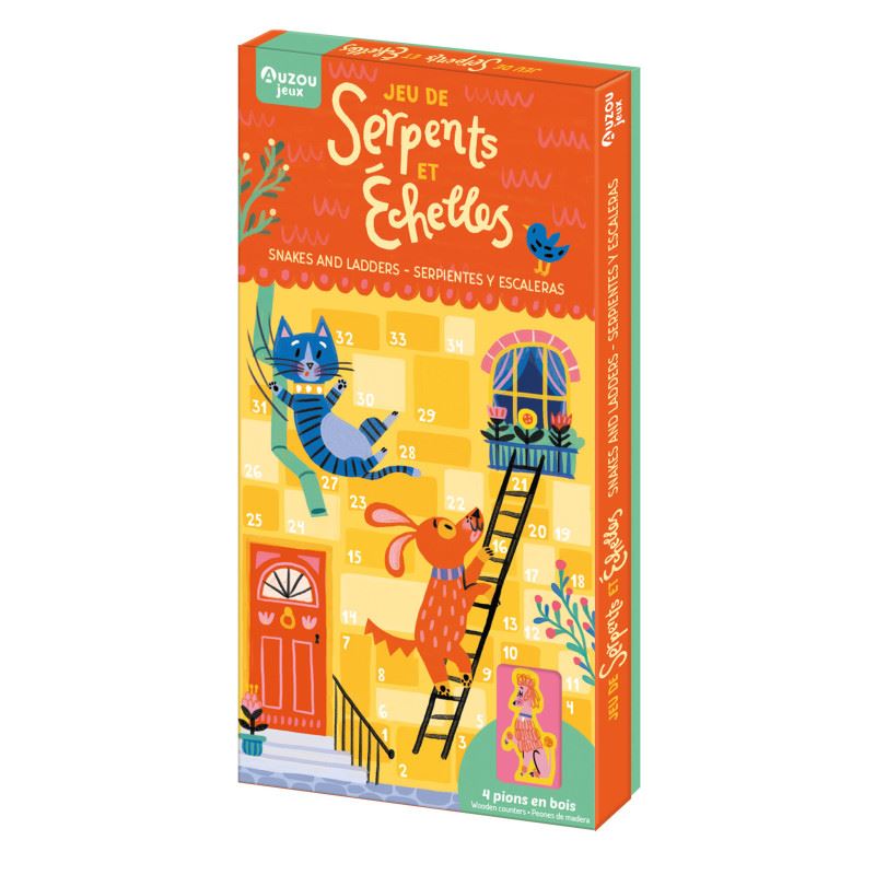 Jeu de société Auzou Jeu de serpents et échelles - Jeux classiques ...