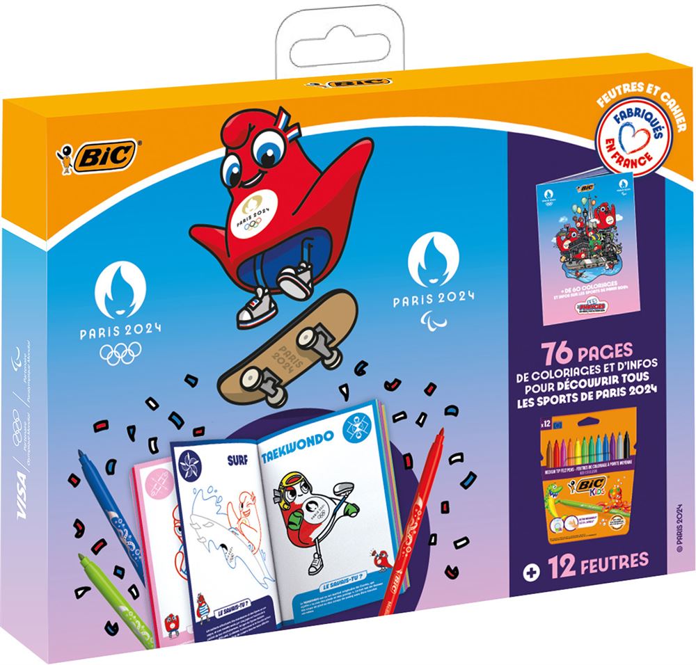 Coffret de coloriage Jeux Olympiques et Paralympiques Paris 2024 ...