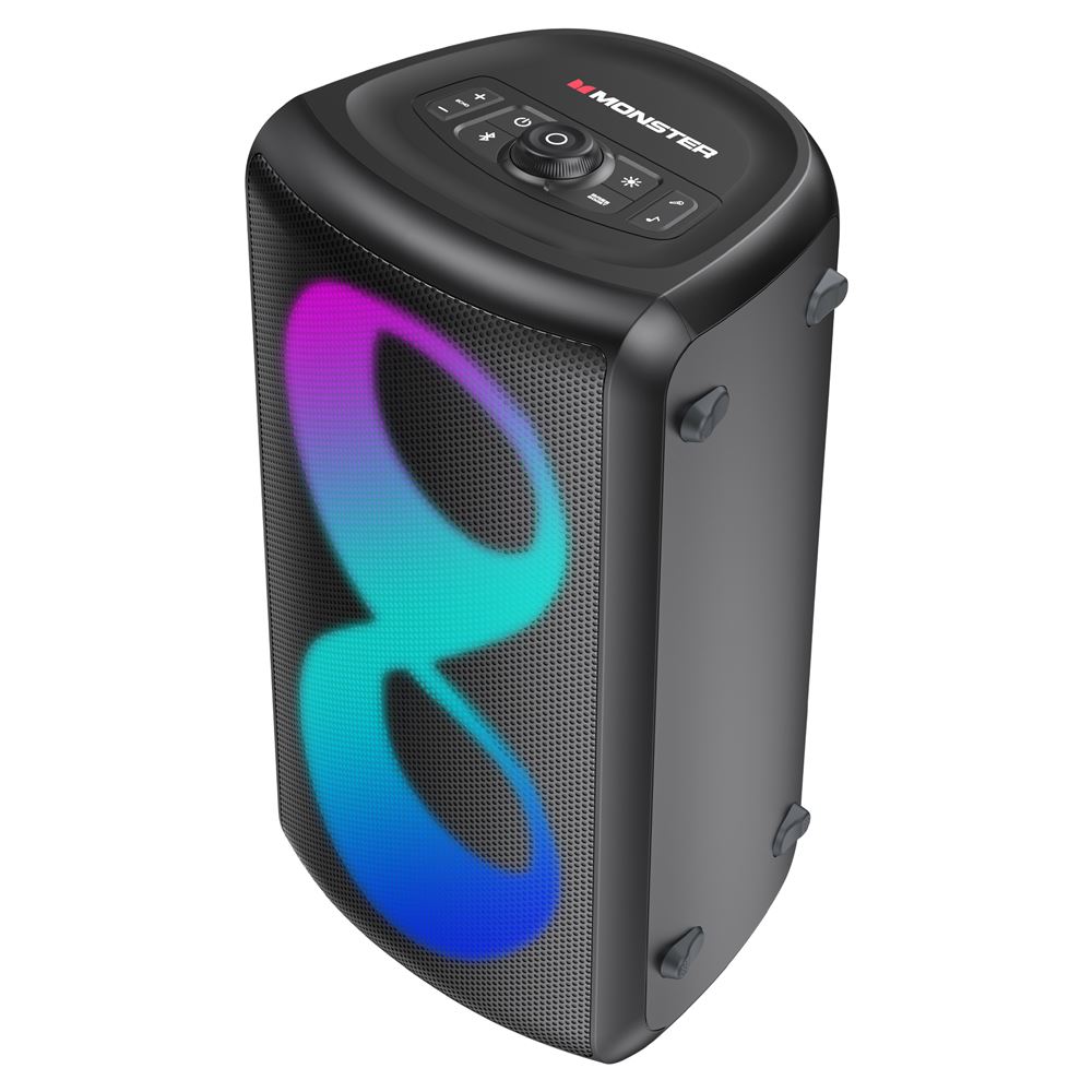 Enceinte sono DJ Monster Cable Party Speaker Cycle avec 2 microphones ...