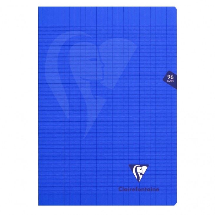 Cahier grand format Clairefontaine Mimesys A4 96 pages Bleu Marine ...