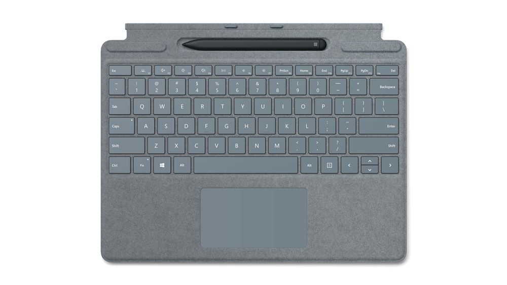 Clavier Microsoft Signature pour Surface Pro 8 Bleu Glacier + Stylet ...