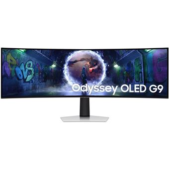 Ecran PC gaming Samsung Odyssey G9 49" Incurvé 240 Hz Dual QHD Blanc et ...