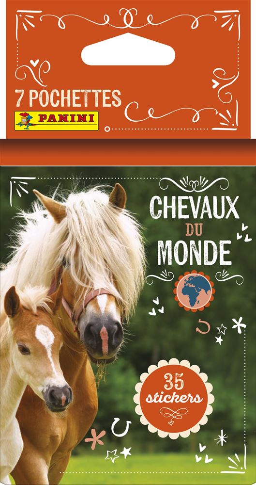 Cartes à collectionner Panini Chevaux du Monde Blister 7 pochettes ...