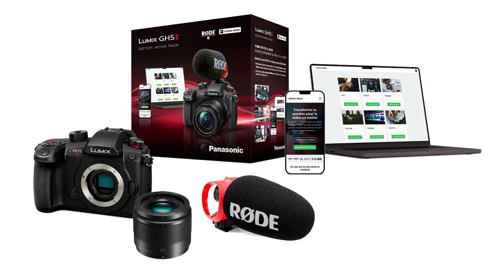 Pack Appareil photo hybride Panasonic Lumix GH5 II noir + 25mm f1.7 ...