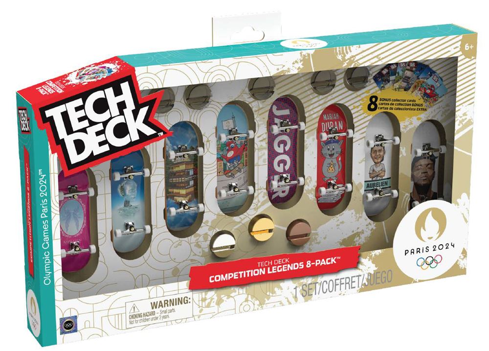 Coffret Jeux Olympiques Paris 2024 Tech Deck 8 Finger Skates - Autre ...