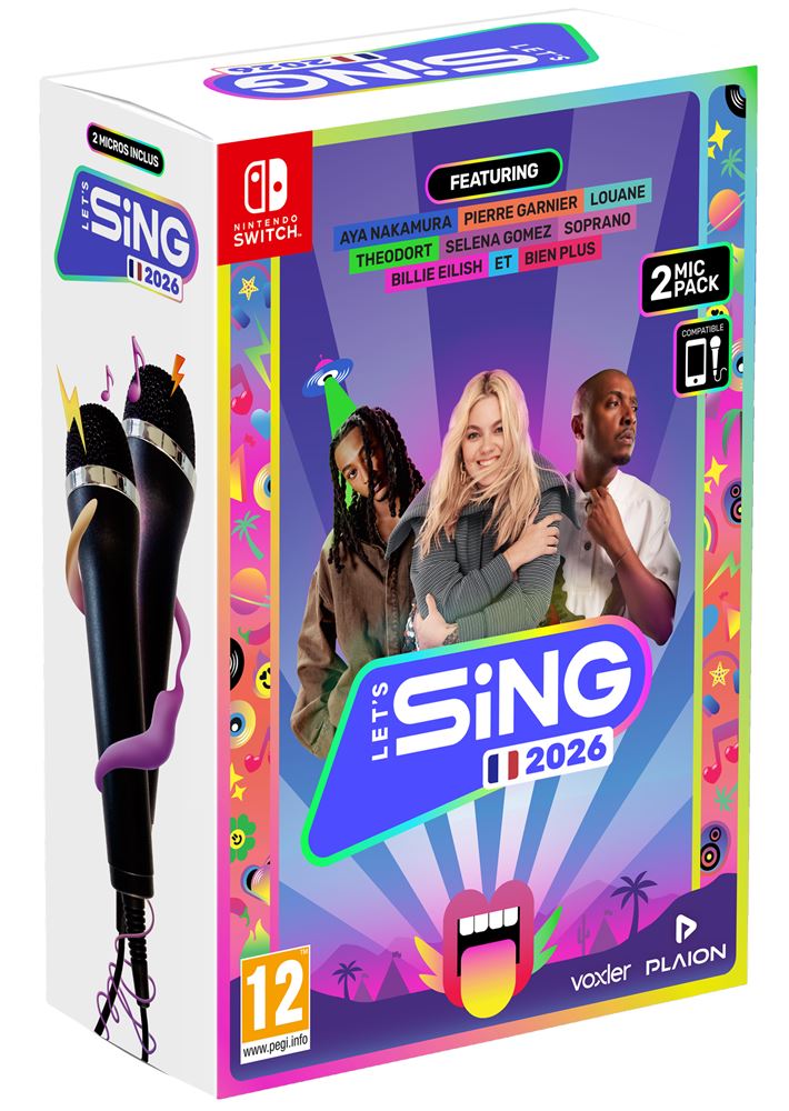 Let's Sing 2026 + 2 micros Nintendo Switch - Précommande, prix & date de sortie | fnac