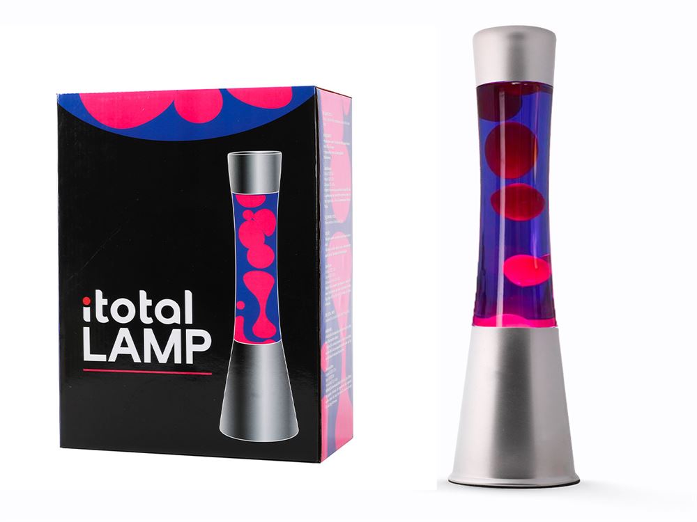 ITotal XL2348 Lampe à Lave 40 cm avec Base Argentée, Liquide Violet et ...