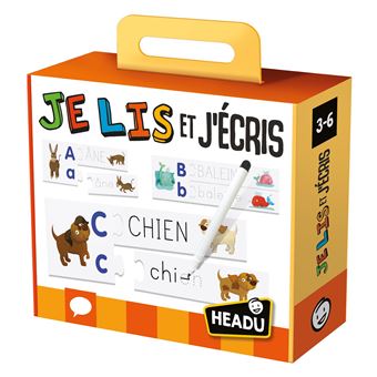 Jeu découverte Headu Je lis et j'écris - Jeu écriture et lettres ...
