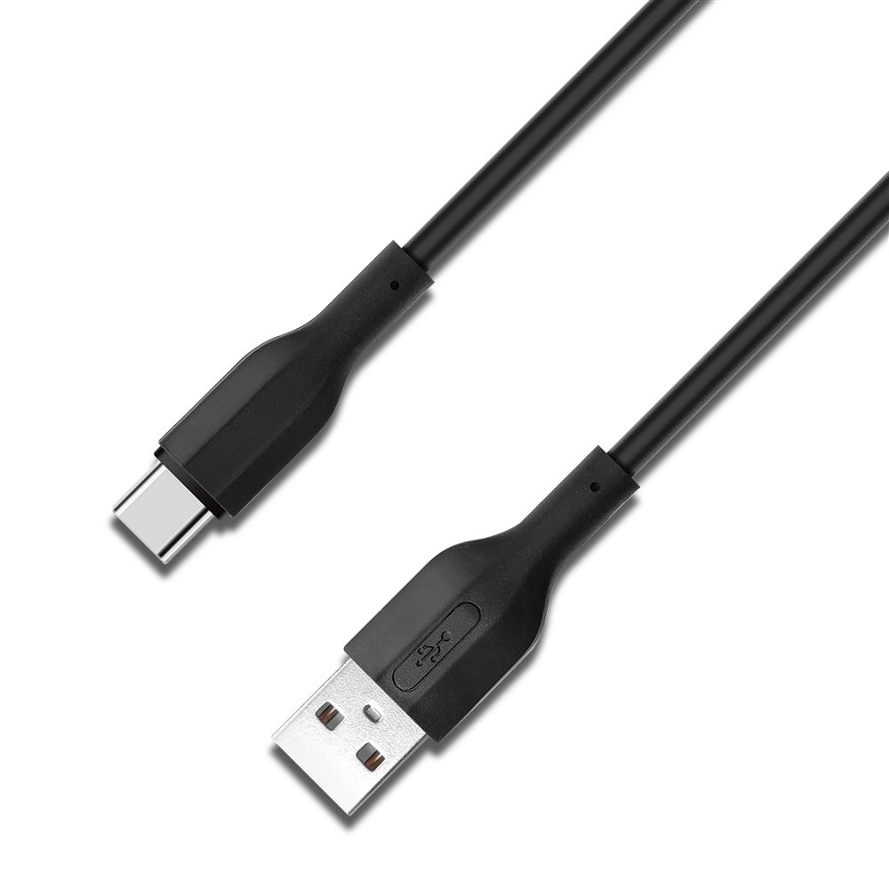 Câble USB type A 2.0 vers USB Type C Temium 2m Noir - Fnac.ch - Câbles USB