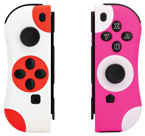 Pack de 2 Manettes Under Control Ii-Con Rouge et Rose pour Nintendo ...
