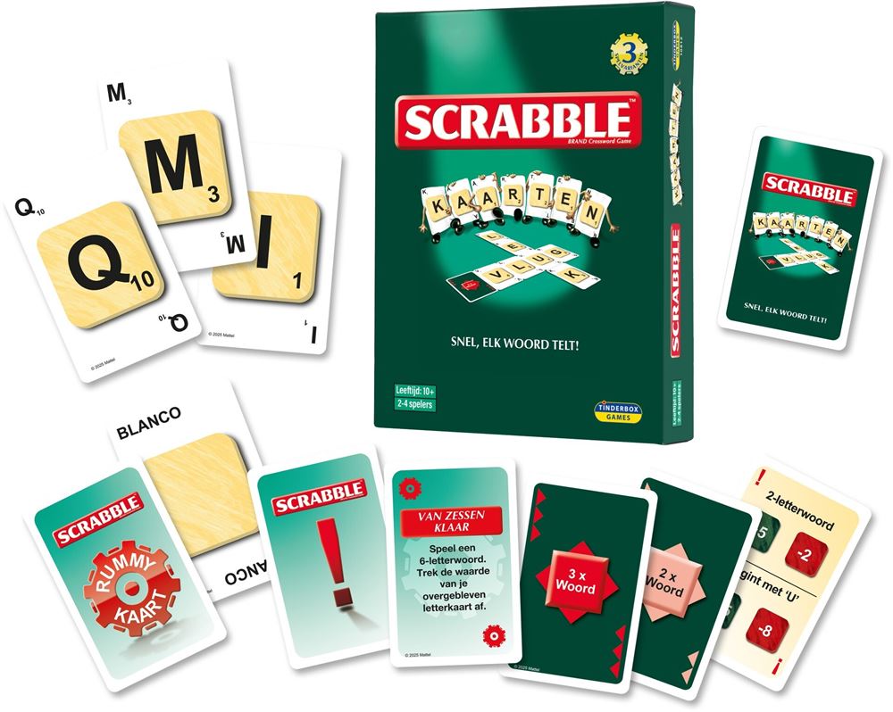 Jeu De Cartes Scrabble Cards Nederlands Megableu Version en Néerlandais ...