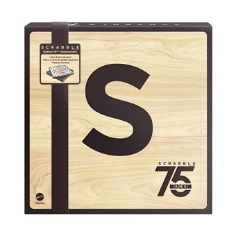 Jeu classique Mattel Scrabble 75ème Anniversaire - Jeux classiques ...