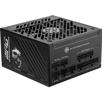 Alimentation PC modulaire MSI MPG A1000GS PCIE5 1000W 80 PLUS Gold noir ...