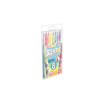 Kit de 8 crayons Scentos Twist up Goliath - Crayon de couleur ou feutre ...