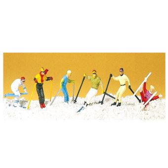 10313 Downhill Skiers pkg(6) HO Scale Figure - Maquette - Achat & prix ...