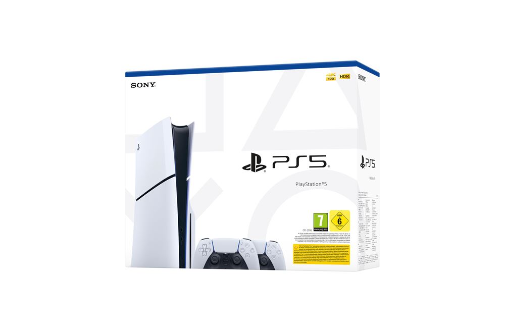 Console Sony PS5 Slim Standard + 2ème manette DualSense Blanc - Console ...