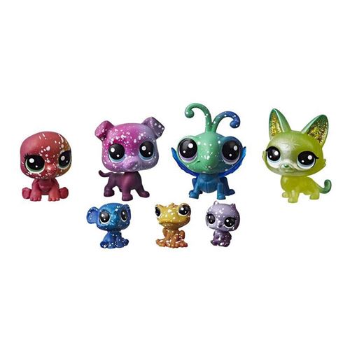 Set de 7 figurines Littlest Pet Shop Collection Galaxie Tube Figurine pour enfant Achat prix fnac