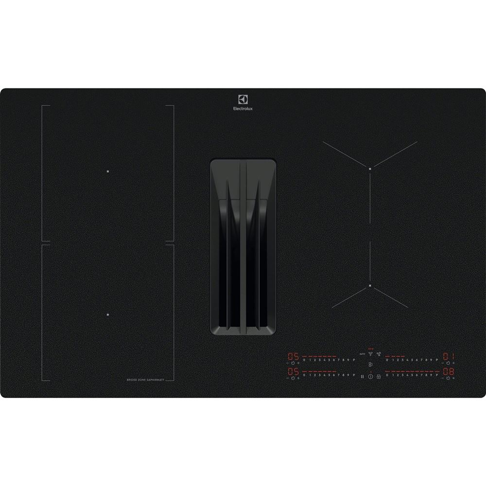 Plaque de cuisson avec hotte intégrée Electrolux KCC83443CZ SaphirMatt ...