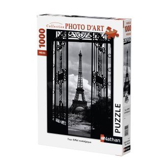 Puzzle 1000 pièces Nathan Tour Eiffel nostalgique - Puzzle - Achat & prix | fnac