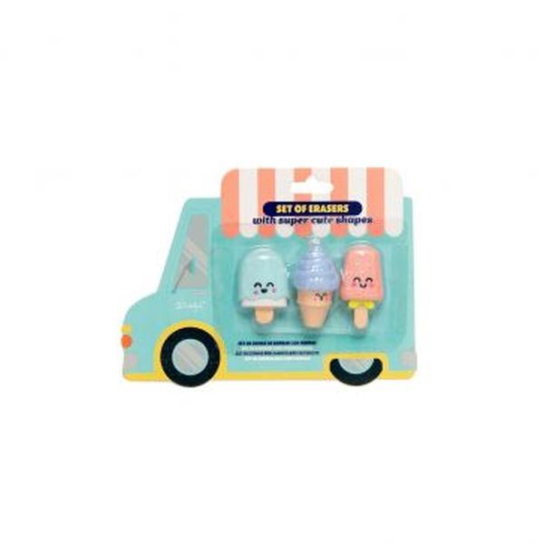Set de 3 gommes avec personnages Mr. Wonderful - Gomme - Achat & prix ...