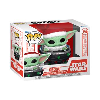 Figurine Funko Pop Star Wars Mando Holiday Grogu Pram - Figurine de ...
