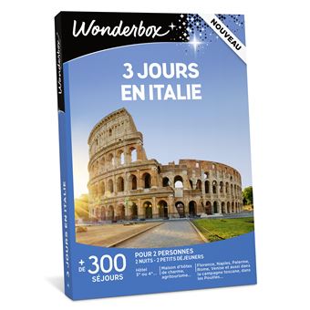 Coffret cadeau Wonderbox 3 jours en Italie pour 2 personnes - Coffret cadeau - Achat & prix | fnac